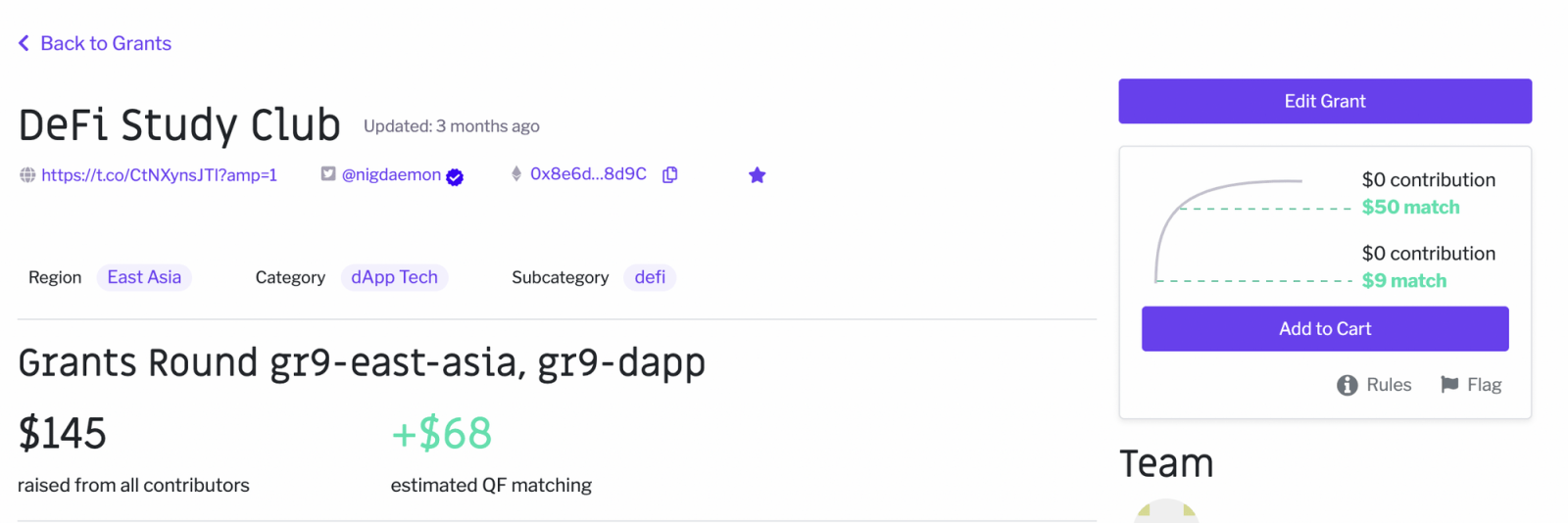 Gitcoin 捐款方法 - Grenade 手榴彈