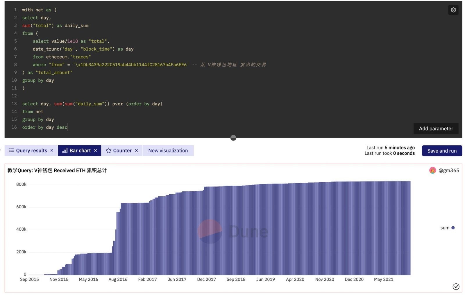 Dune Analytics 零基礎入門教學 - Grenade 手榴彈