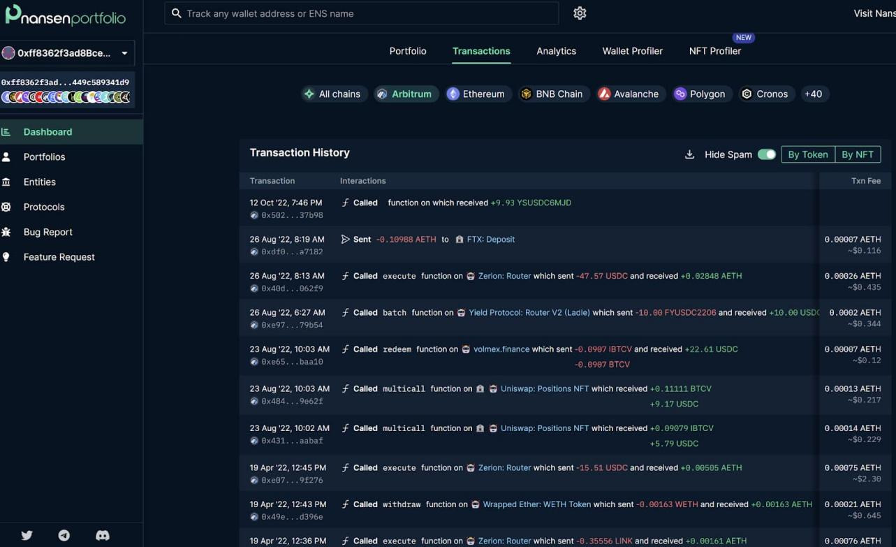 Nansen 詳解 Arbitrum 空投數據和防女巫策略 - Grenade 手榴彈